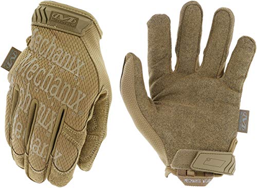 Mechanix Wear: The Original Tactical Work Gloves with Secure Fit, Flexible Grip for Multi-Purpose Use, Durable Touchscreen Safety Gloves for Men (Brown, Medium)