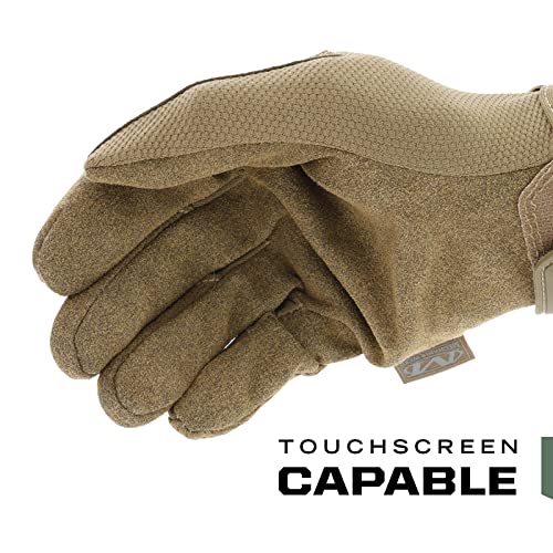 Mechanix Wear: The Original Tactical Work Gloves with Secure Fit, Flexible Grip for Multi-Purpose Use, Durable Touchscreen Safety Gloves for Men (Brown, X-Large)