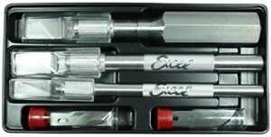 excel blades excel 44083 craftsman tray, knife, craftsmen set (plastic case)