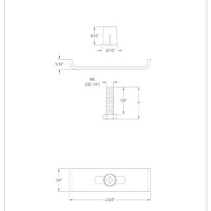 Elements of Design KUHDWR6 Parts for Undermount Sink