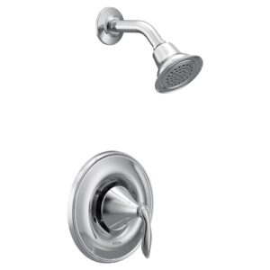 moen eva chrome posi-temp shower trim kit, valve required, t2132