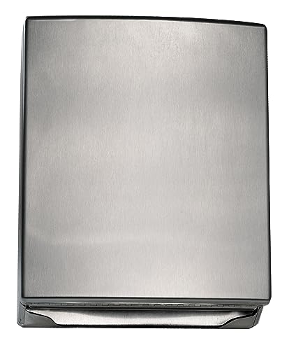 BOBRICK 4262 ConturaSeries Stainless Steel Paper Towel Dispenser with TowelMate, Satin Finish, 4-7/8" Length, 13-1/4" Height, 10-13/16" Width