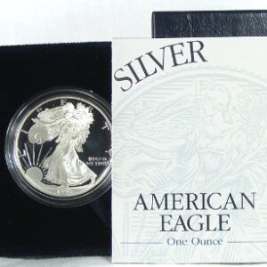 1995 Proof American Silver Eagle Dollar with Original Packaging