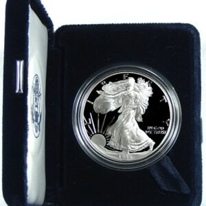 1995 Proof American Silver Eagle Dollar with Original Packaging