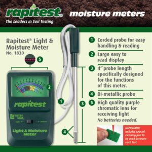 luster leaf products luster leaf 1830 rapitest moisture and light combo meter