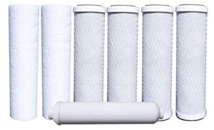 watts premier wp500024 standard annual water filter replacement kit, white, 7 pack