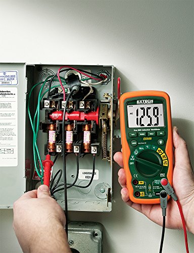 Extech EX505 CAT IV-600V True RMS Industrial MultiMeter with Waterproof (IP67) Rugged Design for Heavy Duty Use