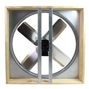 Cool Attic CX24DDWT Direct Drive 2-Speed Whole House Attic Fan with Shutter, 24 Inch