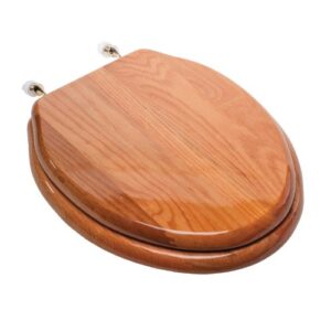 comfort seats c2b1e17br toilet seat, elongated, oak