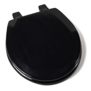 comfort seats c3b4r290 toilet seat, round, black