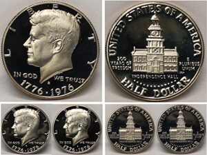 1976-s - gem clad proof - kennedy half dollar