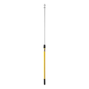 Rubbermaid Commercial, Quick-Connect Straight Adjustable Extension Handle/Pole - Cleaning Tool for Floors, Walls, Ceilings, Windows in Residential/Commercial/Business, Yellow, 4ft - 6ft, FGQ75500YL00