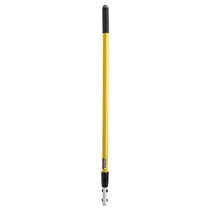 Rubbermaid Commercial, Quick-Connect Straight Adjustable Extension Handle/Pole - Cleaning Tool for Floors, Walls, Ceilings, Windows in Residential/Commercial/Business, Yellow, 4ft - 6ft, FGQ75500YL00