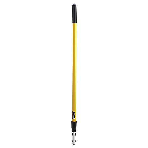 Rubbermaid Commercial, Quick-Connect Straight Adjustable Extension Handle/Pole - Cleaning Tool for Floors, Walls, Ceilings, Windows in Residential/Commercial/Business, Yellow, 4ft - 6ft, FGQ75500YL00