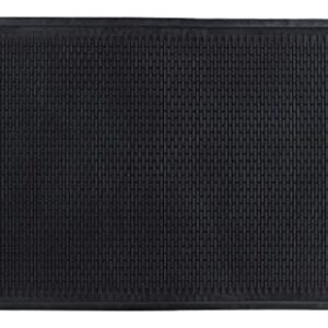 Guardian - MLL14030500 Clean Step Scraper Outdoor Floor Mat, Natural Rubber, 3'x5', Black, Ideal for any outside entryway, Scrapes Shoes Clean of Dirt and Grime