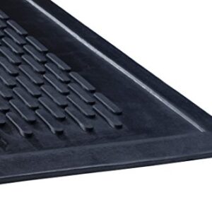 Guardian - MLL14030500 Clean Step Scraper Outdoor Floor Mat, Natural Rubber, 3'x5', Black, Ideal for any outside entryway, Scrapes Shoes Clean of Dirt and Grime