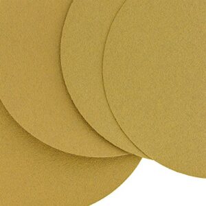 Dura-Gold Premium 6" Gold PSA Sanding Discs - 80 Grit (Box of 50) - Self Adhesive Stickyback Sandpaper for DA Sander, Finishing Coarse-Cut Abrasive - Sand Automotive Car Paint, Woodworking Wood, Metal