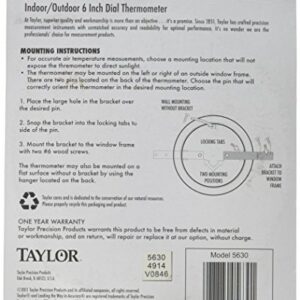 Taylor Precision 5630 6" Dial Thermometer