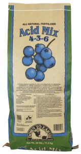 down to earth all natural acid mix fertilizer 4-3-6, 25 lb