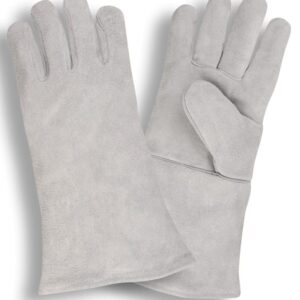 Cordova 7605 Regular Shoulder Leather Welder Gloves, One-Piece Back, Full Sock Lining, Gray, X-Large, 12-Pack Bulk Welder's Gloves