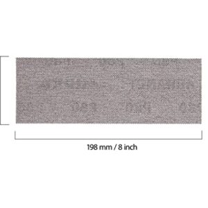 Mirka Abranet Net Sheets / 2.75 x 8 inch/Assortment 1 of each Grit 80, 100, 120, 150, 180, 220, 320, 400, 600 / Mesh sandpaper sanding Sheet Hook and Loop / 9 pcs / ‎9A-150-APRP