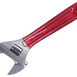 Klein Tools D507-6 Adjustable Wrench, Extra Capacity Jaw Forged Drive Wrench with High Polish Chrome Finish, 6-1/2-Inch