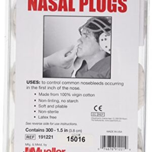 Mueller Nasal Plugs - 300 pack (PAC)