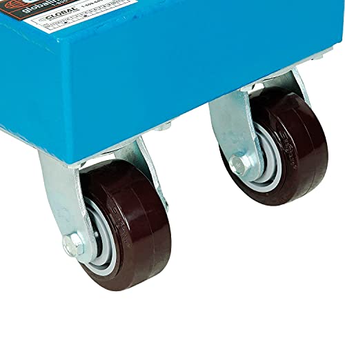 GLOBAL INDUSTRIAL Portable Drum Lifter & Palletizer, Steel, Blue, 800 Lb. Capacity