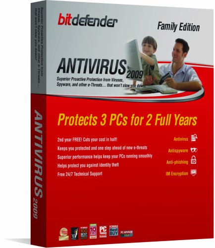 Bitdefender Antivirus 2009 - 2 Yr/3Pc [OLD VERSION]