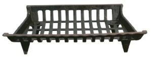 panacea 15424 cast iron fire grate, black, 24-inch