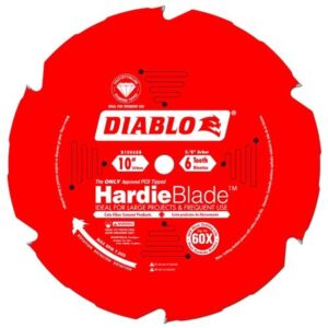 freud diablo 10"x6 tooth polycrystalline diamond tipped cement saw blade 5/8"