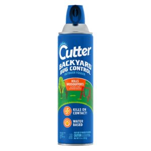 Cutter Backyard Bug Control Outdoor Fogger, Kills Mosquitos, Gnats & Flies, Perfect for Backyards, Decks, Patios, 16 Ounce For Insects