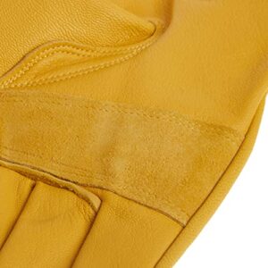 Custom Leathercraft2060L Top Grain Goatskin Work Gloves, Large, Gold