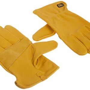 Custom Leathercraft2060L Top Grain Goatskin Work Gloves, Large, Gold