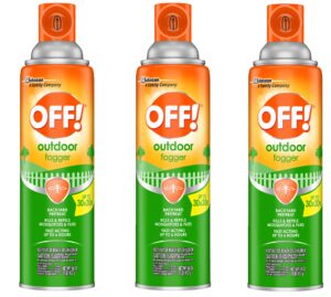 off! wooden backyard pretreat outdoor fogger, 16 ounces - 3 pack