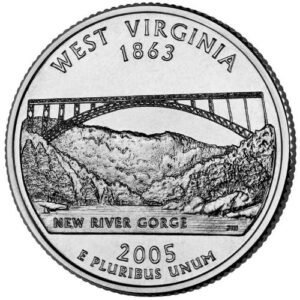 2005-d west virginia bu state quarter