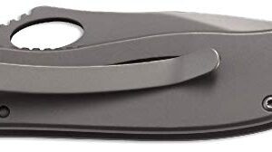 Columbia River Knife & Tool - 9001317 CRKT Pazoda 2 EDC Folding Pocket Knife: Compact Everyday Carry, Gray Ti Nitride Blade, Thumb Slot, Locking Liner, Stainless Handle, Pocket Clip 6470