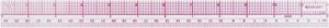 westcott 10ths/metric beveled ruler, 12-inch/30cm (b-65), clear