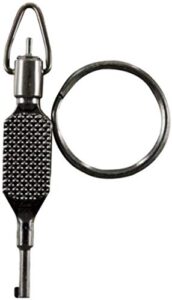 zak tool zt-9p flat knurled swivel key, black