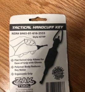 ZAK Tool ZT-9P Flat Knurled Swivel Key, Black