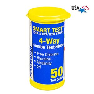 Poolmaster 22211 Smart Test 4-Way Pool and Spa Test Strips - 50ct