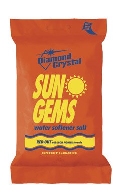 Diamond Crystal Sun Gems Water Softener Salt Polybagged 40 Lb. Red