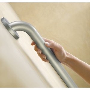 Moen Bathroom Safety 36-Inch Shower Grab Bar with Concealed Screws and a Slip-Resistant Peened Texture, R8736P