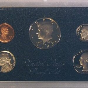 1983 US Mint Proof 5 Coin Set Original Box