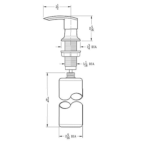 Pfister KSDLCSS Soap Dispenser, Stainless Steel