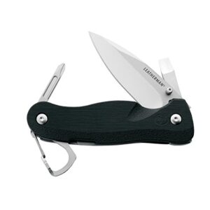 leatherman 860211 crater c33t plain blade knife - matte finish