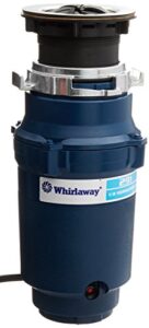 whirlaway 291 1/2 horsepower garbage disposer with power cord, blue