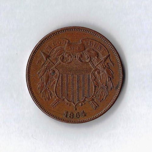 1864-1868 Two Cent Piece G/VG