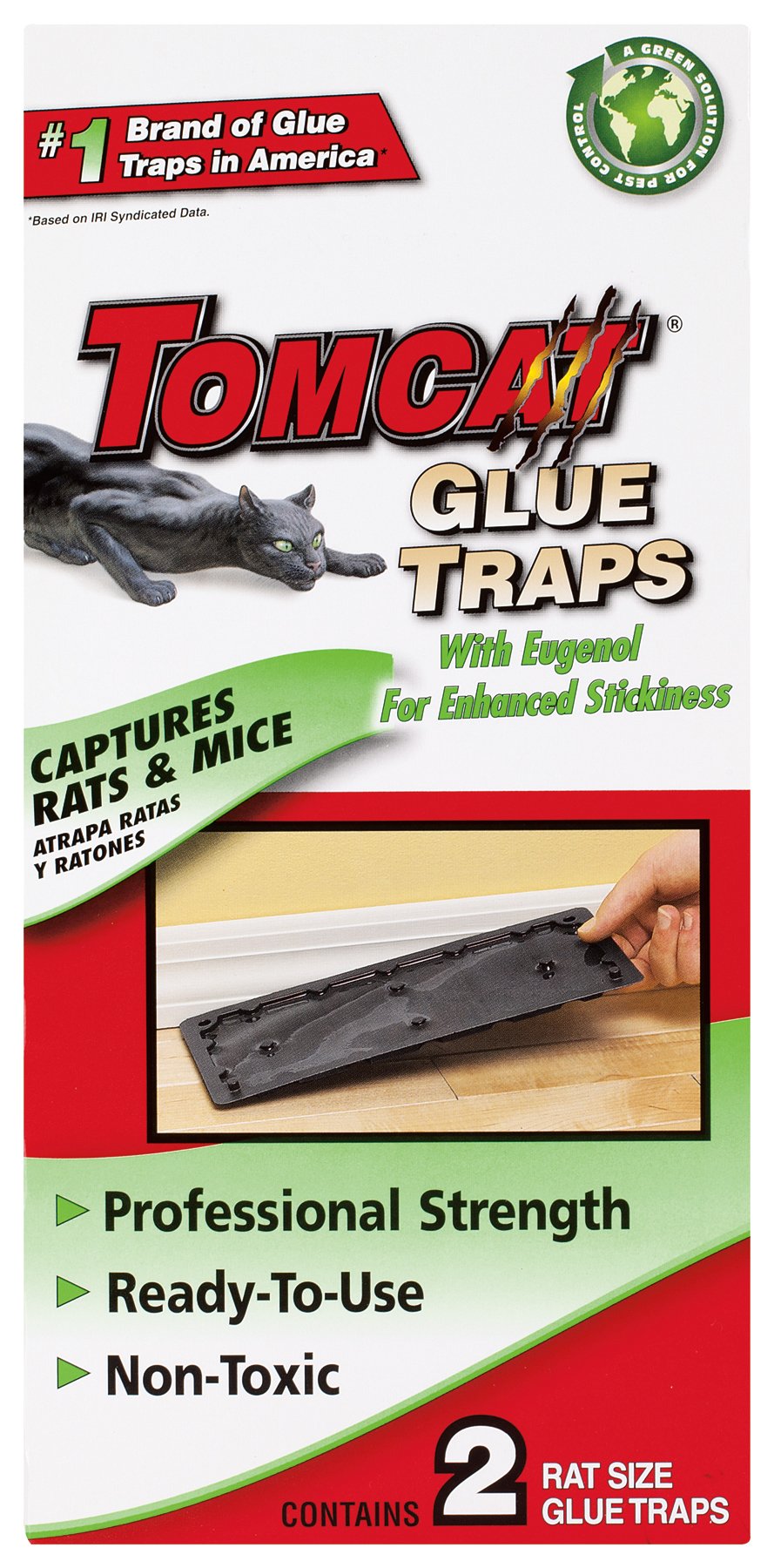 Tomcat Rat Size Glue Traps, 2-Pack (Eugenol Formula)