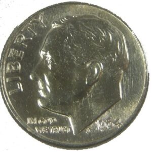 1964 D Roosevelt Silver Dime - Uncirculated